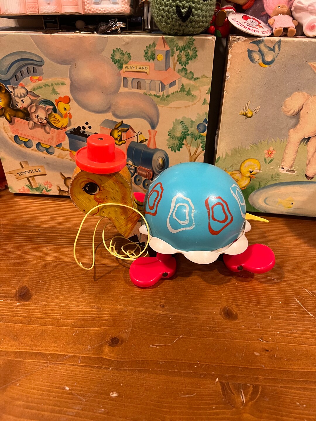 Fisher Price Turtle Pull Toy - Etsy