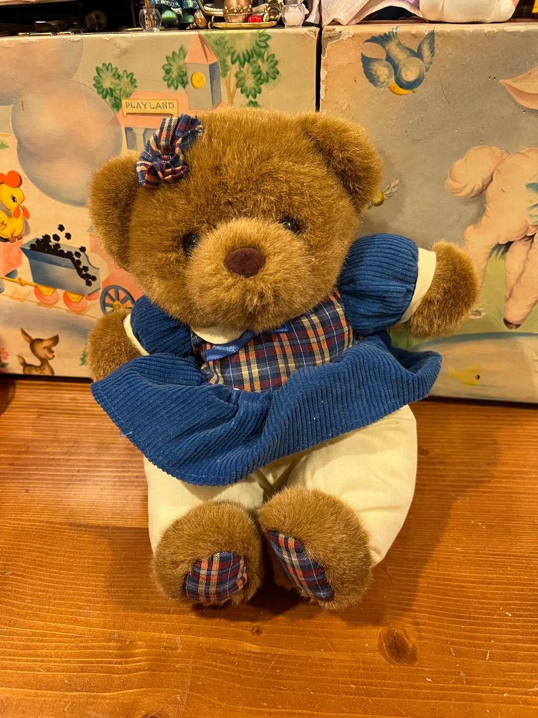80s Teddy Bear Girl - Etsy