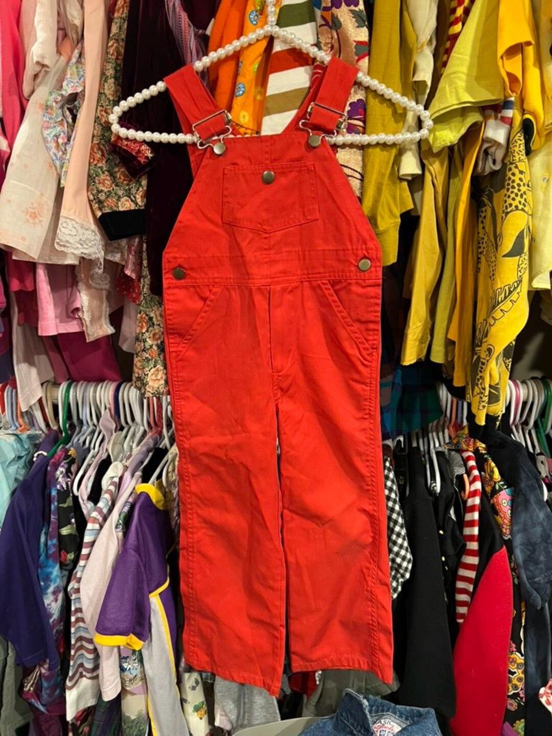 4T 70’s Red Overalls - Etsy