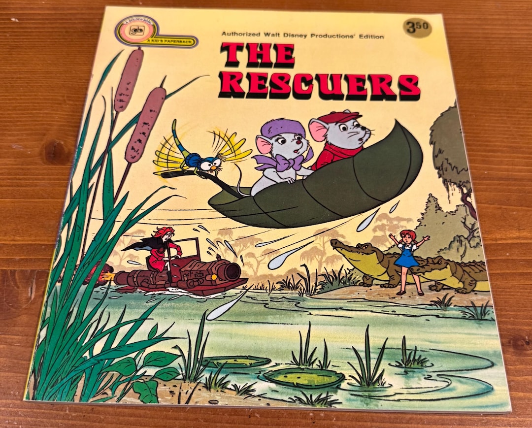 Vintage Disney the Rescuers Kids Paperback Book - Etsy