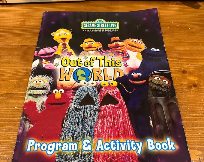 Sesame Street Live Activity Book - Etsy