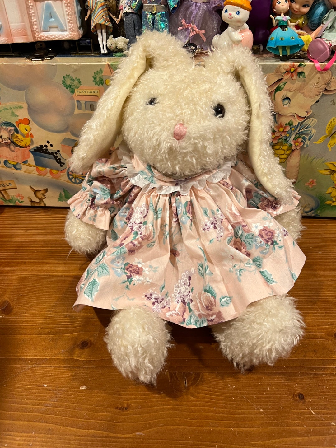 Bunny in Cabbage Roses - Etsy