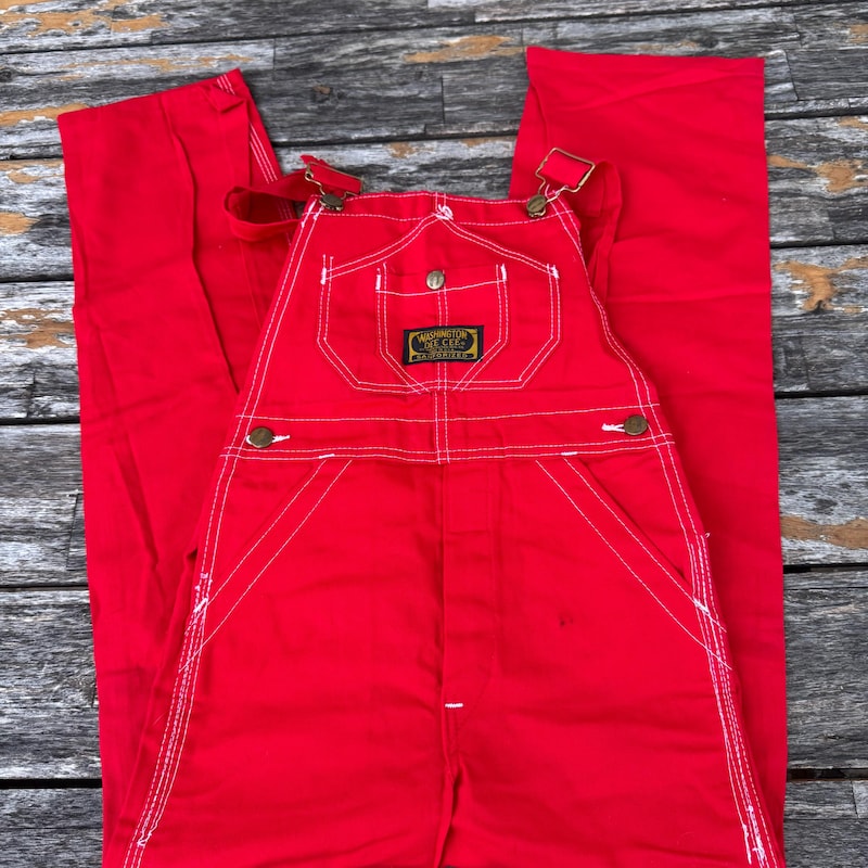 Red Vintage Kids Overalls - Etsy