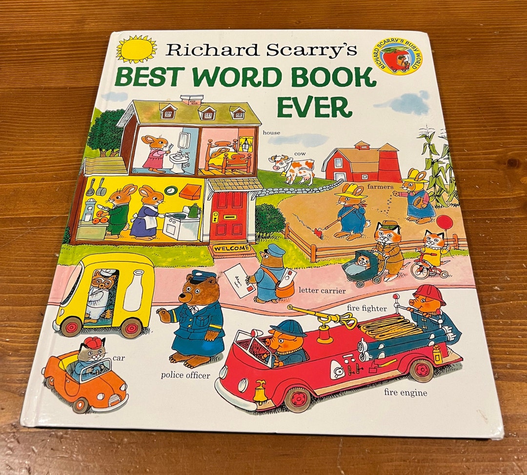 Richard Scarry Best Word Book Ever - Etsy