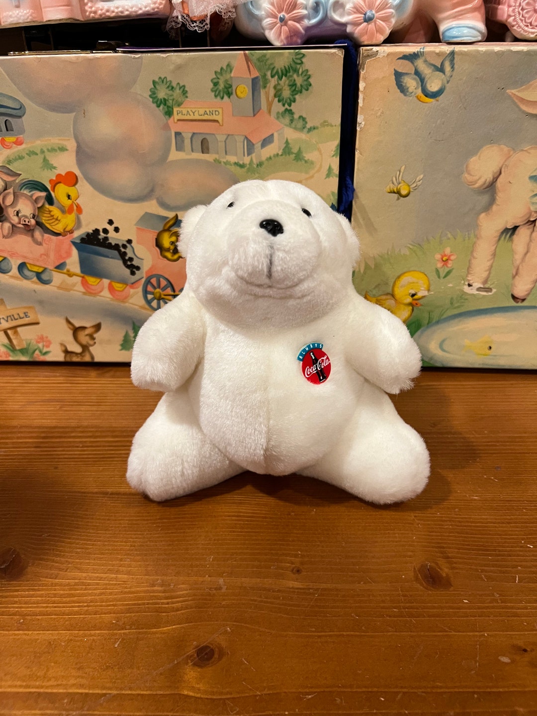Coca Cola Polar Bear Plush - Etsy