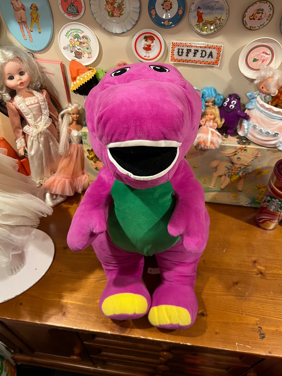 Big Barney Plush - Etsy
