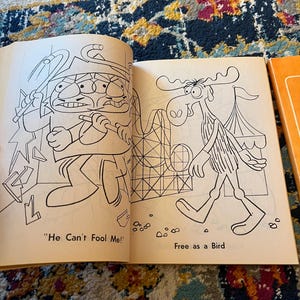 Rocky and Bullwinkle Coloring Books - Etsy