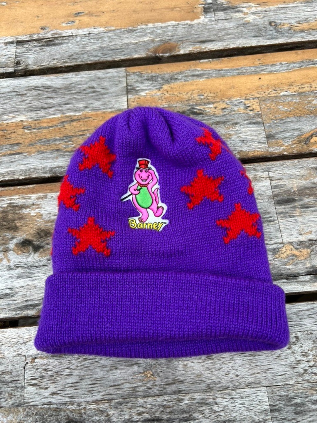 Toddlers 90s Barney Hat - Etsy