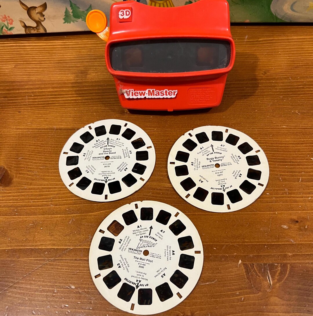 80s Viewmaster and Two Reels - Etsy