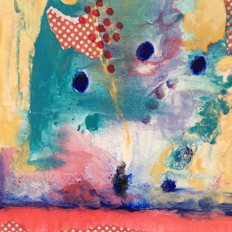 Sounds Original Abstract Painting 20 X 20 - Etsy