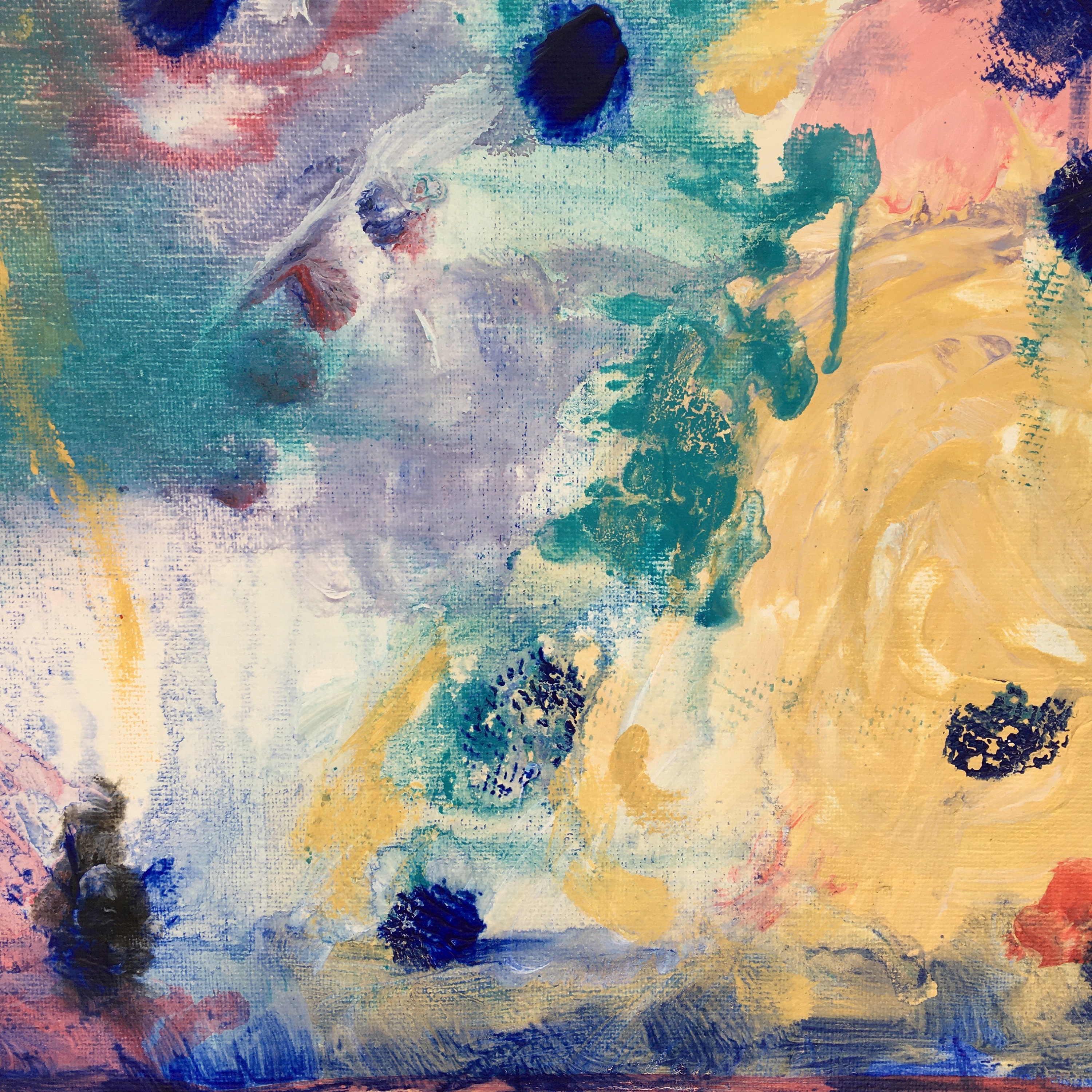 Sounds Original Abstract Painting 20 X 20 - Etsy