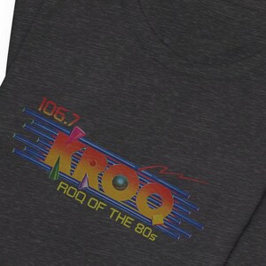 KROQ 'roq of the 80s' Vintage 80s Logo slightly Faded Legendary Socal ...