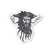 Blackbeard & His Flaming Beard - Vintage 1800s Woodcut Illustration ...