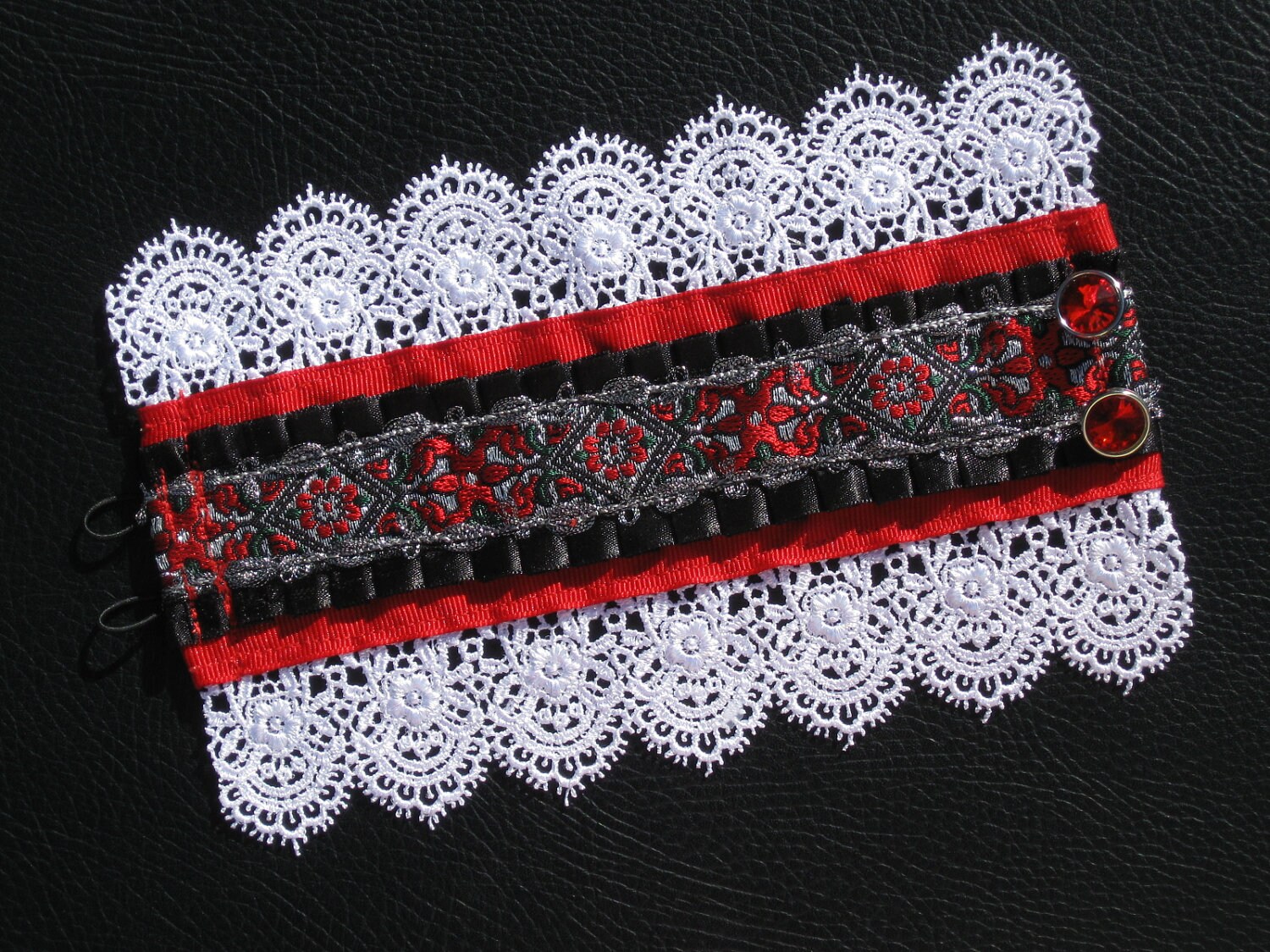 Love Bite Ribbon Cuff Bracelet - Etsy