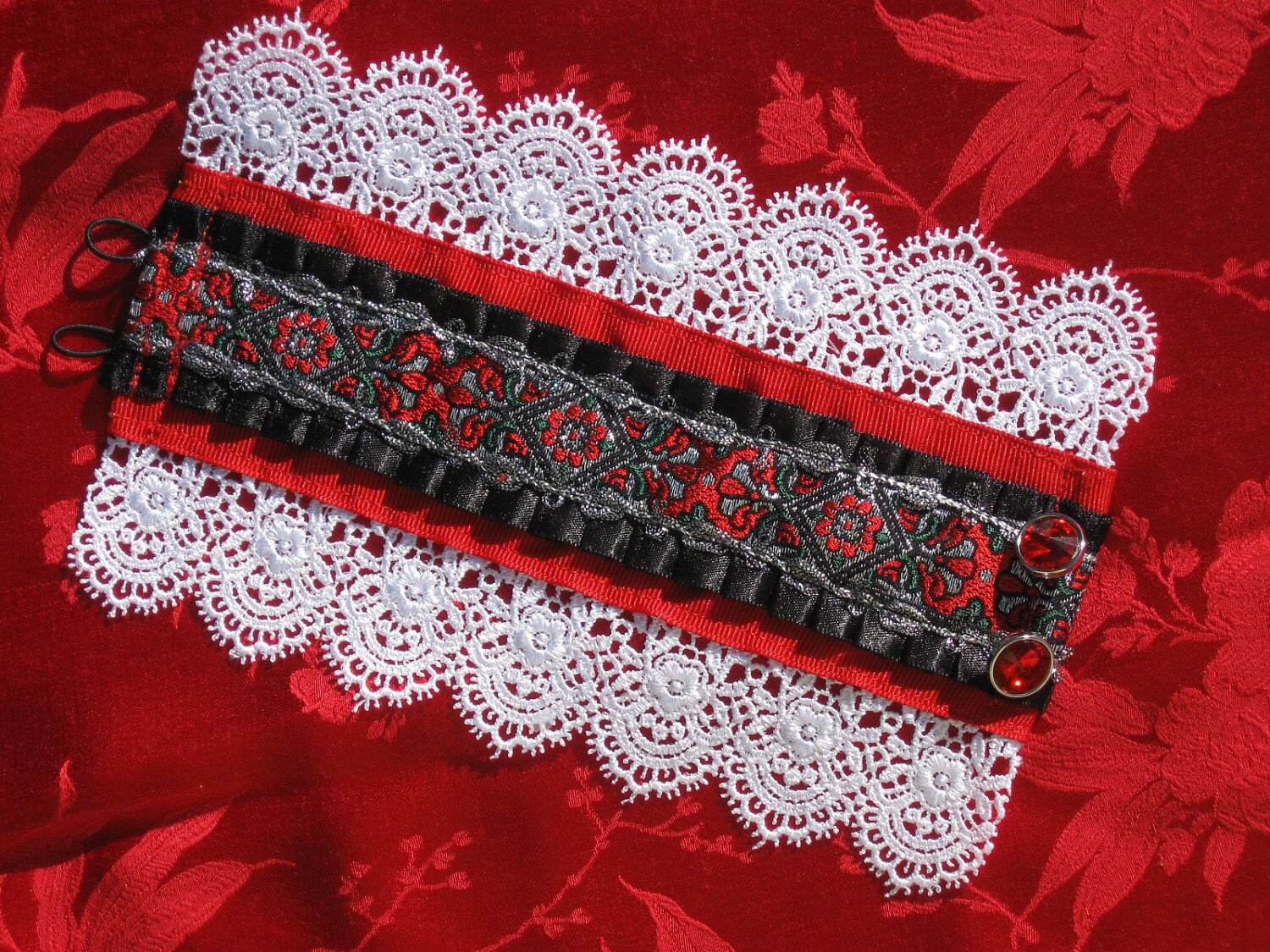 Love Bite Ribbon Cuff Bracelet - Etsy