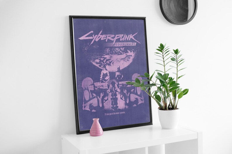 Cyberpunk Edgerunners Grunge Poster - Etsy