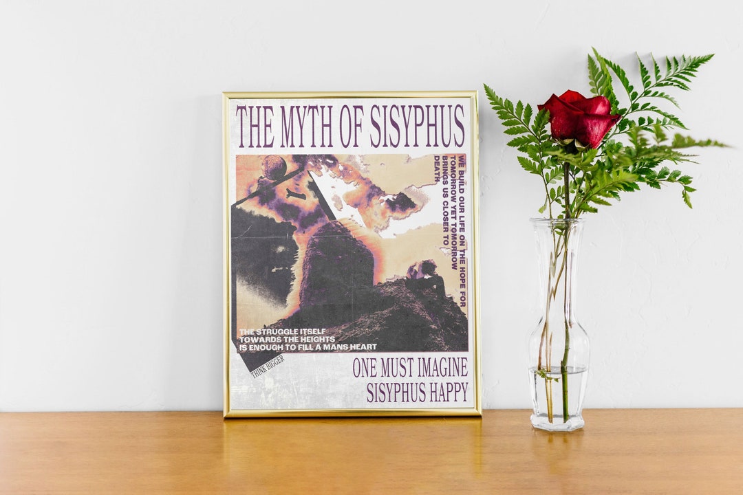 Premium Myth of Sisyphus Philosophy Poster - Etsy