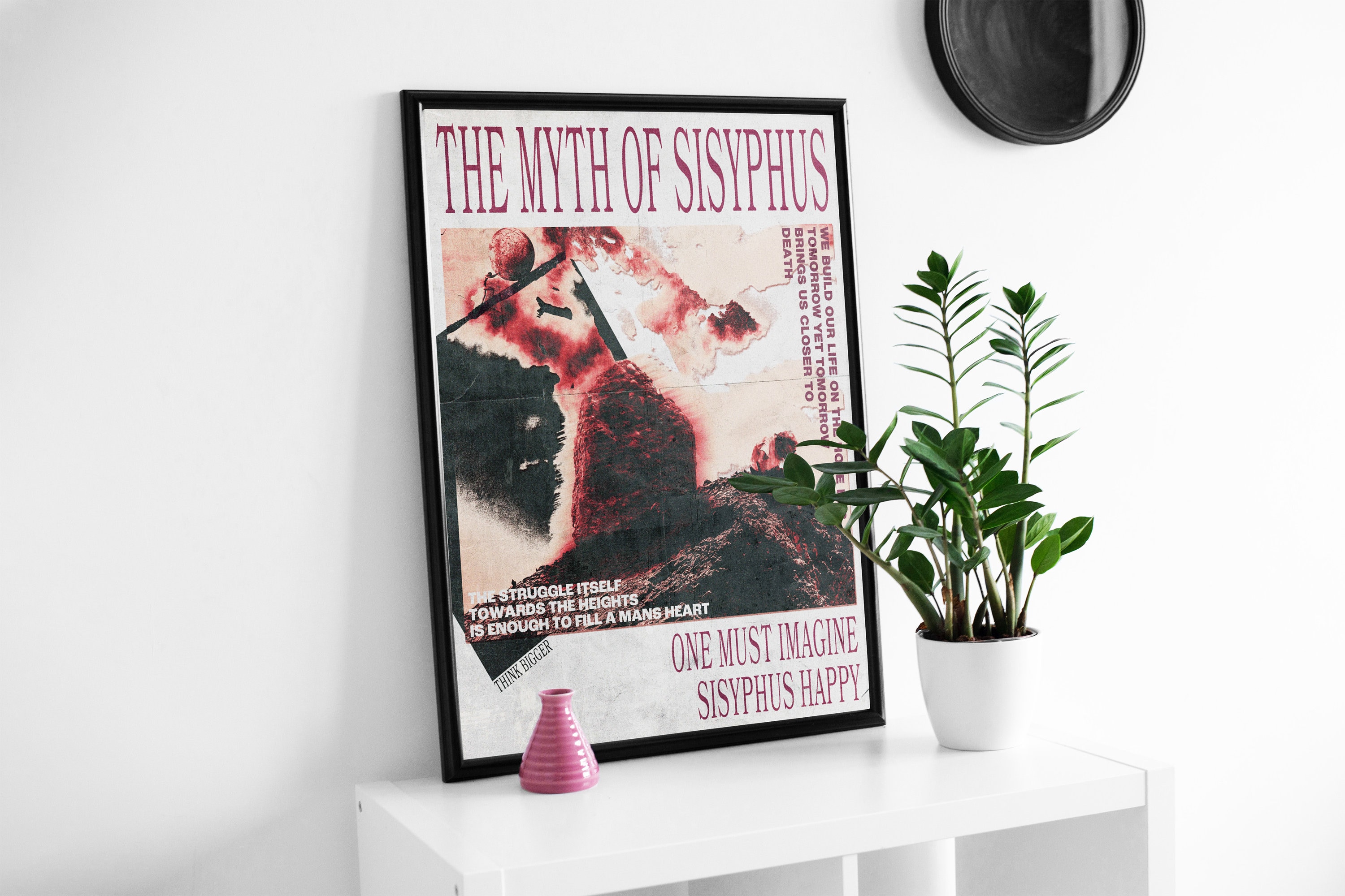 Premium Myth of Sisyphus Philosophy Poster - Etsy