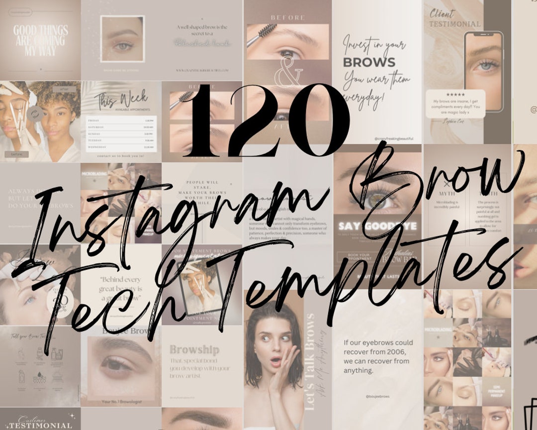 Brow Tech Instagram Template | Brow Tech Instagram Post | Brow ...