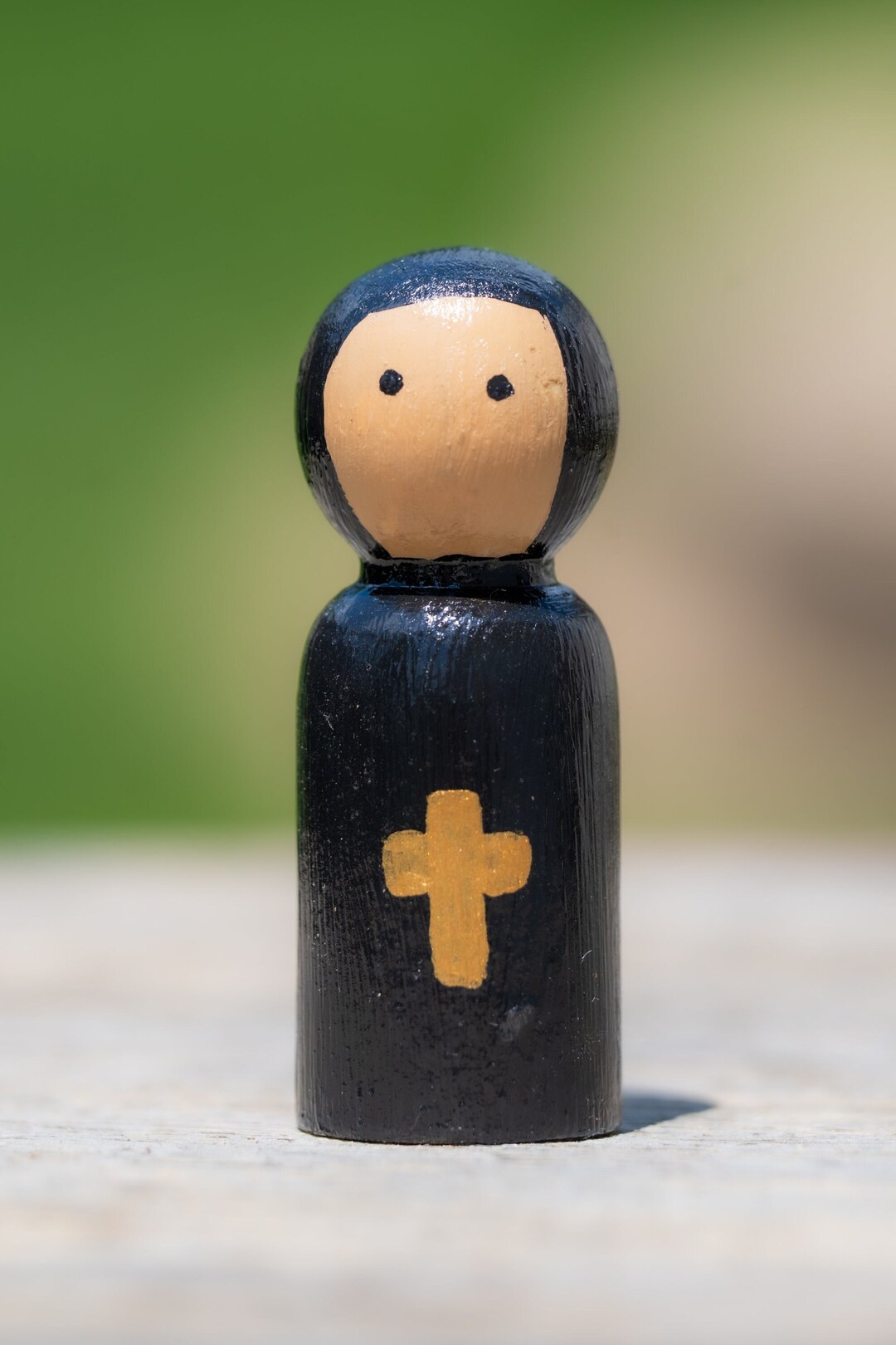 Hand Painted Mother Cabrini Mini Peg Doll - Etsy