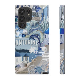 Santorini Seaside Collage Phone Case, Cute and Trendy Phone Case ...