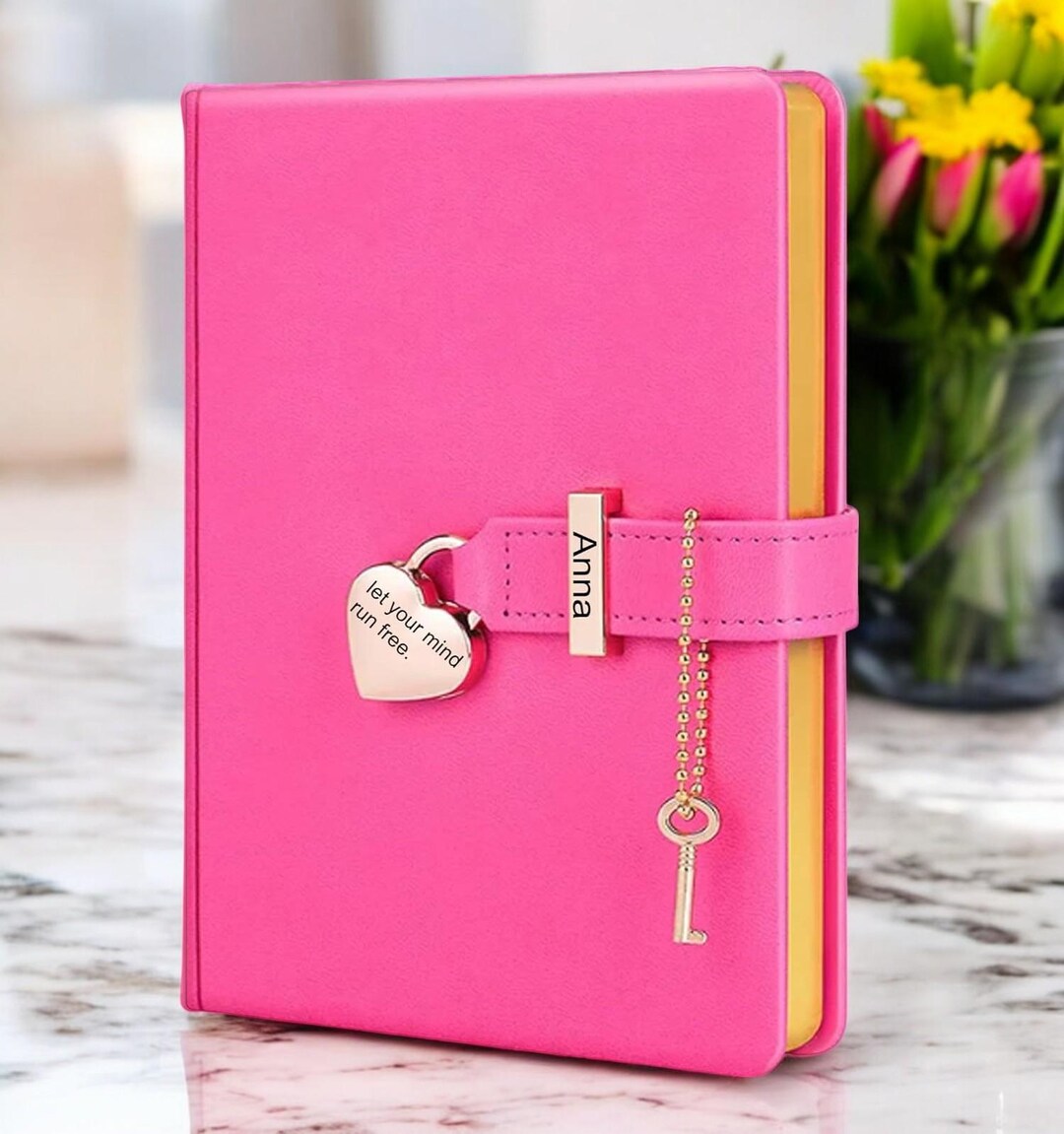 Personalized Diary With Lock and Keys for Girls & Women - Lock Journals ...