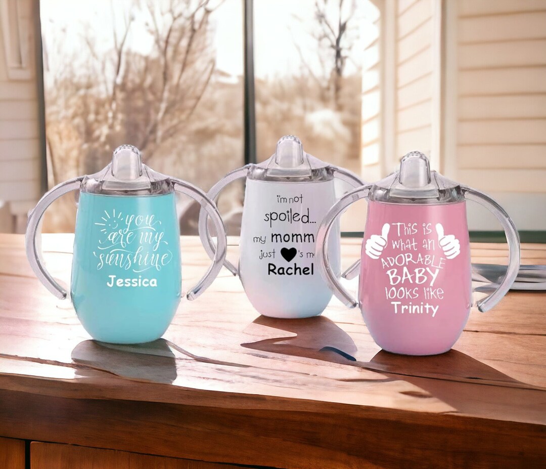 Personalized Sippy Cup - Baby Bottle - Engraved Sippy Cup - Insulated ...