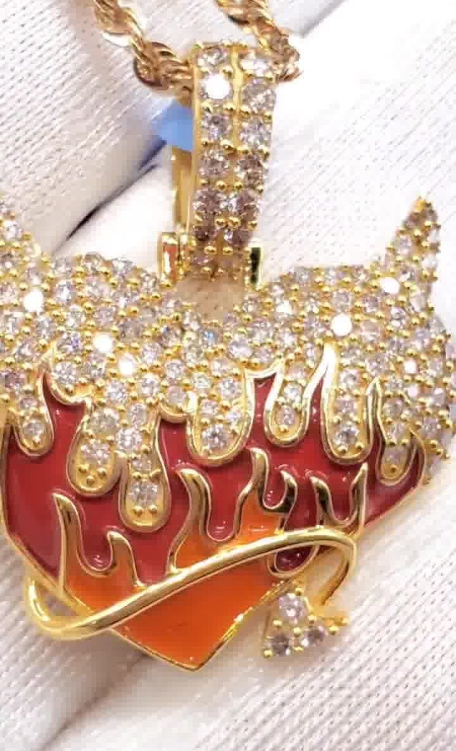 Angel Devil Diamond Heart Pendant 1.5ct Moissanite Charm Pendant, 925 ...