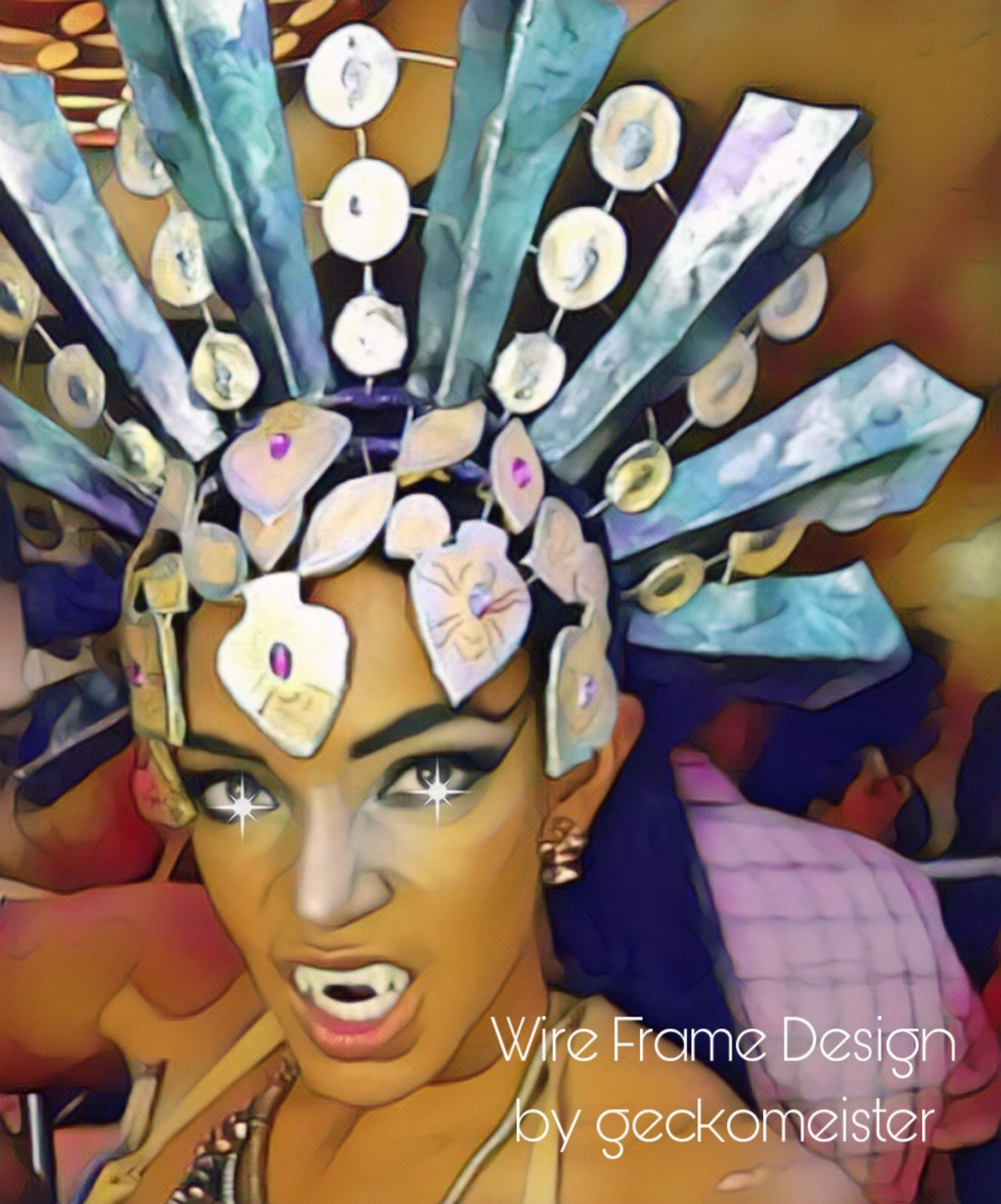 Vampire Queen Headband Wire Frame Design with Front & Rear - Etsy