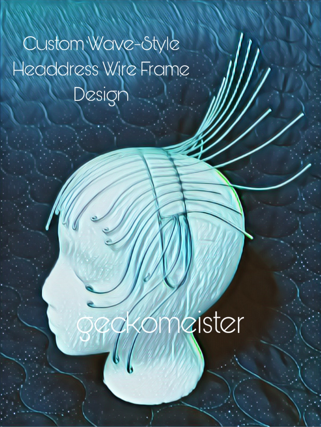 Custom Wave-style Base Headdress Wire Frame Design (with Rear Support ...