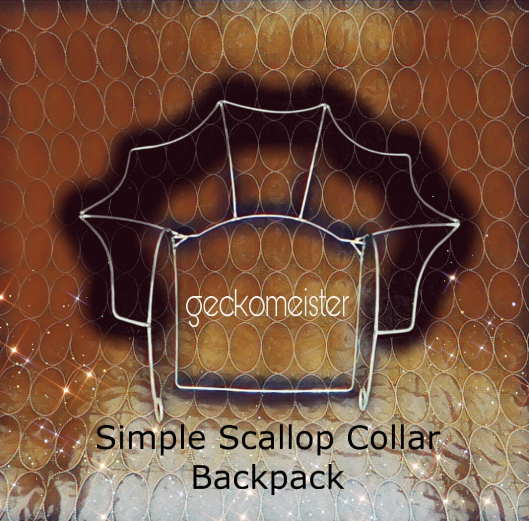 Simple Scallop Collar Shoulder Backpack Wire Frame Design - Custom Made ...