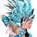 Samba Majestic Mohawk Headdress Wire Frame Design with Mohawk Design ...