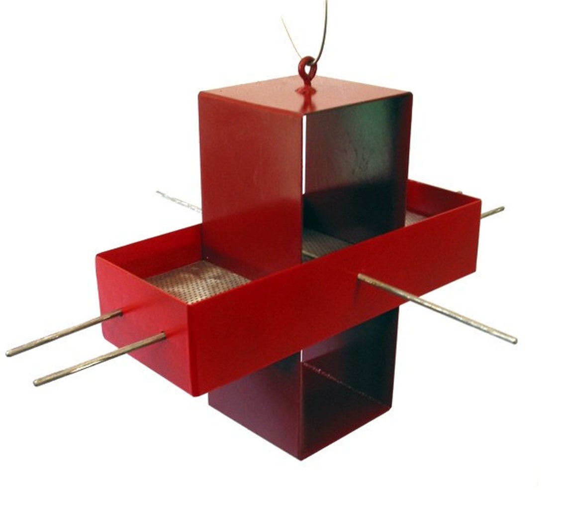 Plus Modern Bird Feeder in Colonial Red and Apple Red - Etsy