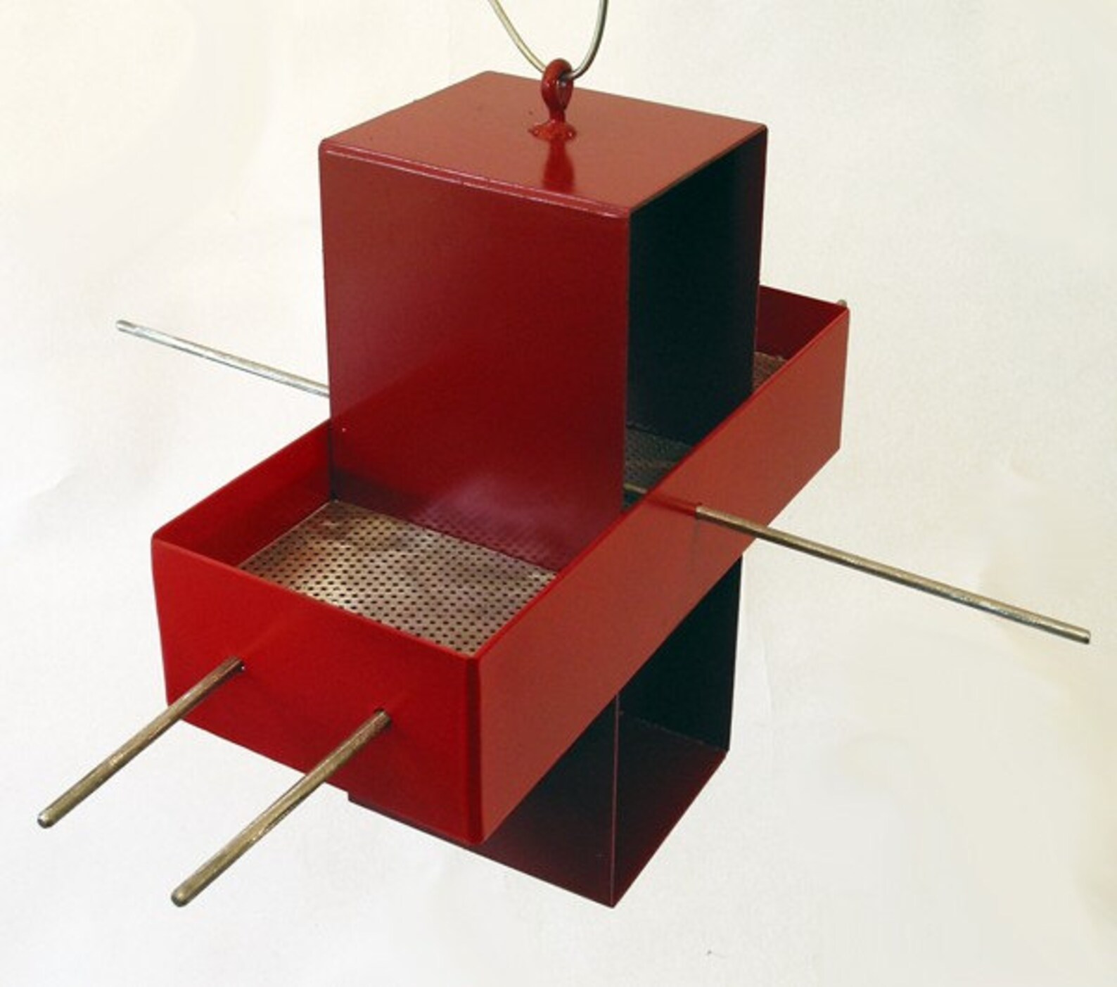 Plus Modern Bird Feeder in Colonial Red and Apple Red - Etsy