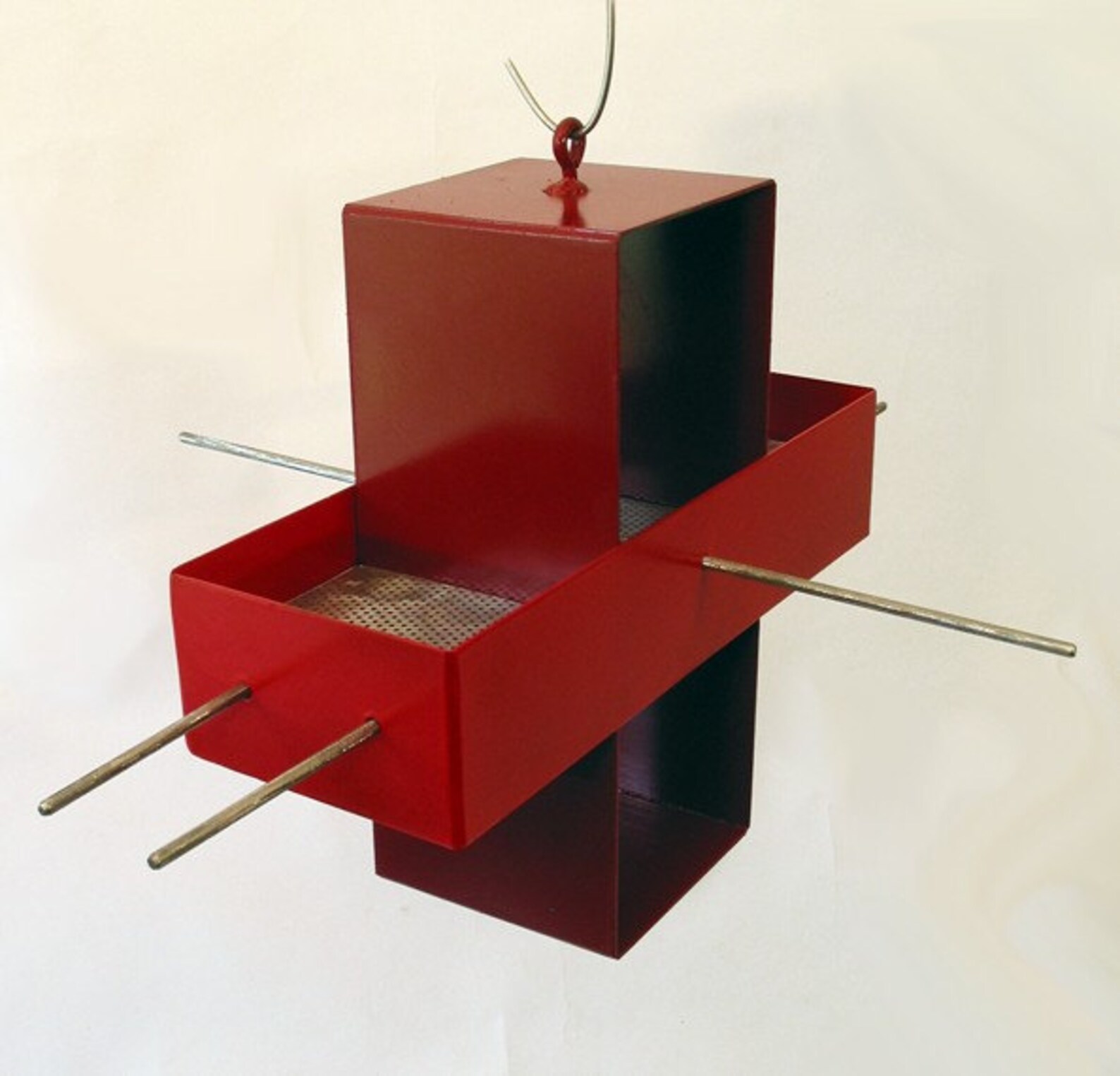 Plus Modern Bird Feeder in Colonial Red and Apple Red - Etsy