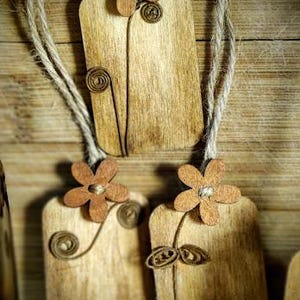 One of a Kind Original Wood Gift Tags Label Wedding Holidays Farmhouse ...
