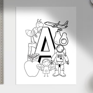 26 Printable Alphabet Coloring Pages Worksheets for Kids: Preschool ...