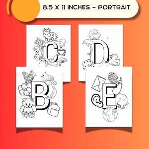 26 Printable Alphabet Coloring Pages Worksheets for Kids: Preschool ...