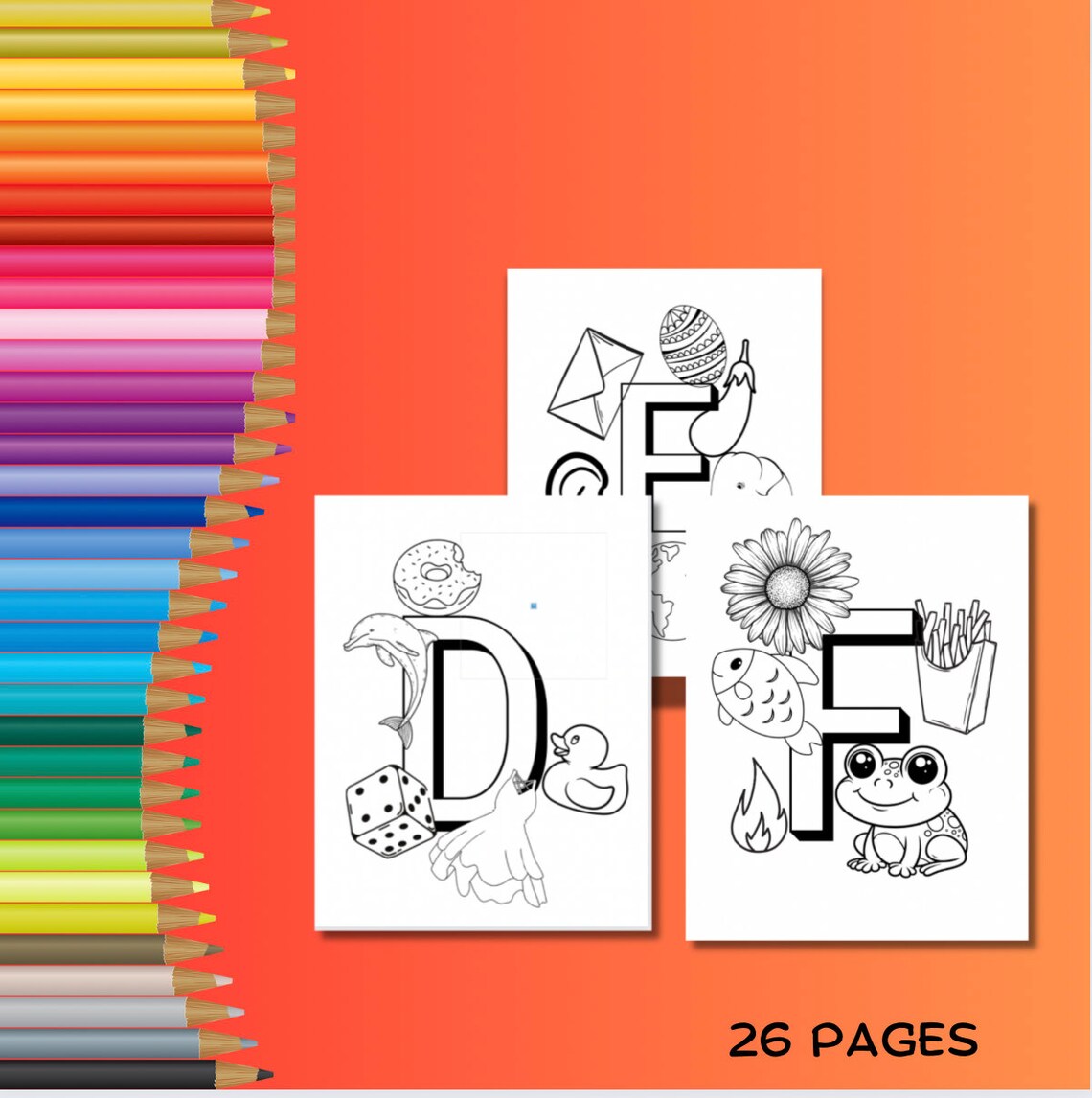 26 Printable Alphabet Coloring Pages Worksheets for Kids: Preschool ...
