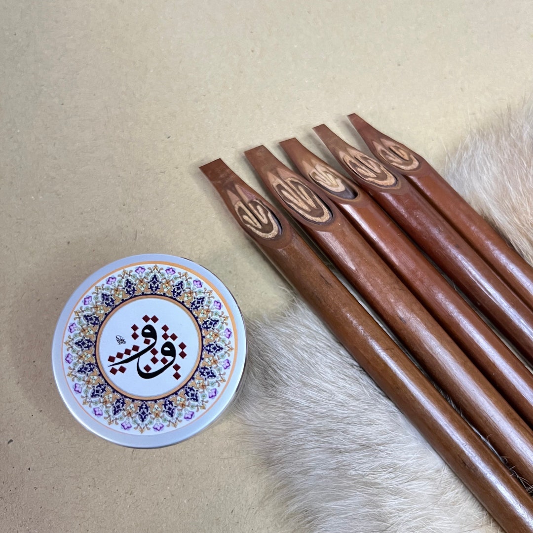 Handam Qalam Pens for Arabic Calligraphy, Reed Bamboo Pens, Ink Tank 5 ...