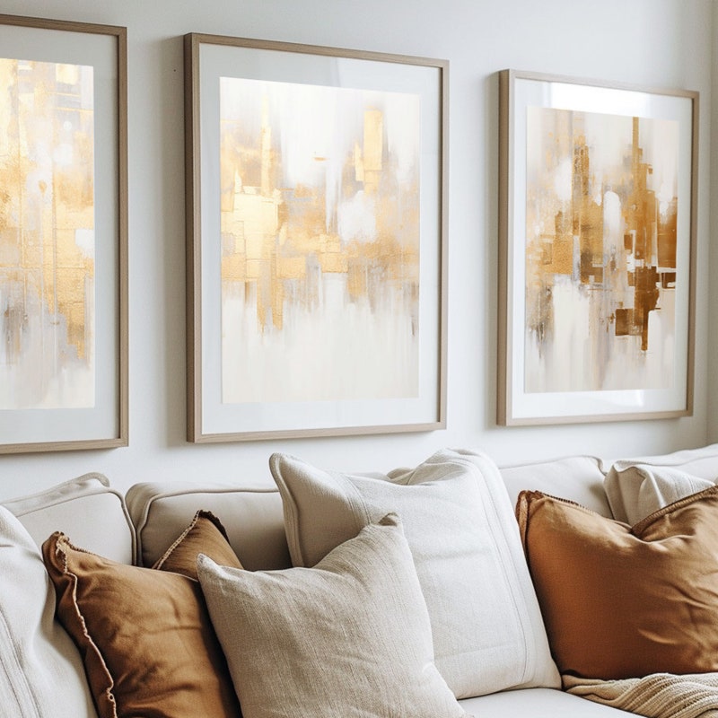 Gold Abstract - Etsy