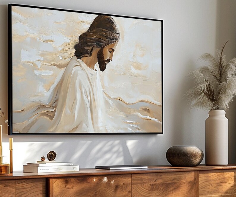 Jesus on Water Samsung Frame TV Art | Faith Based Television Art ...