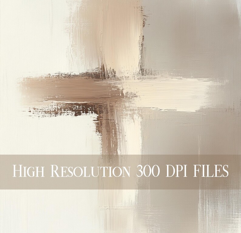 Christian Cross Printable Wall Art, Gold, Beige, Grey, Digital Download ...