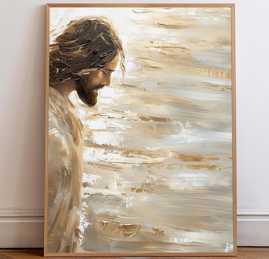 Jesus Christ Near Water, Christian Art, Digital Jesus Portrait, I Will ...