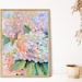 Hydrangea Wall Art - Instant Download Digital Print | Modern Floral Oil ...
