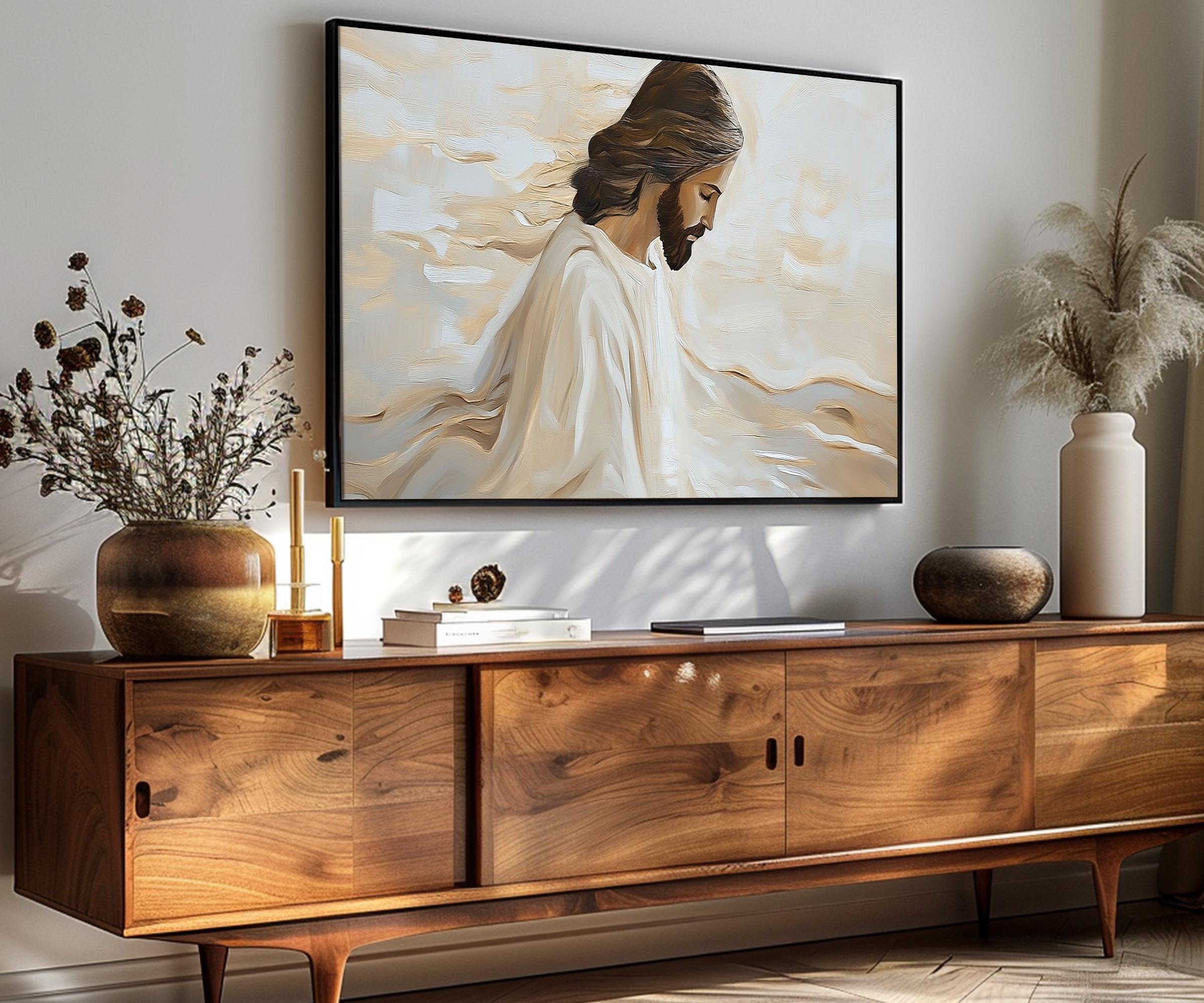 Jesus on Water Samsung Frame TV Art | Faith Based Television Art ...