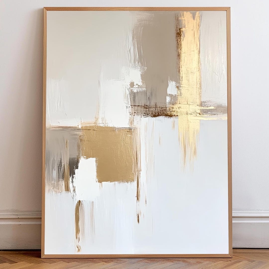 Gold Abstract Art Print, Modern Minimalist Decor (digital Download) - Etsy