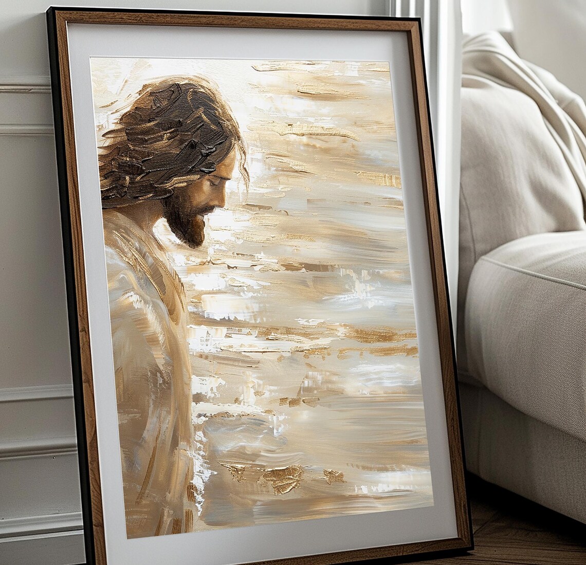 Jesus Christ Near Water, Christian Art, Digital Jesus Portrait, I Will ...