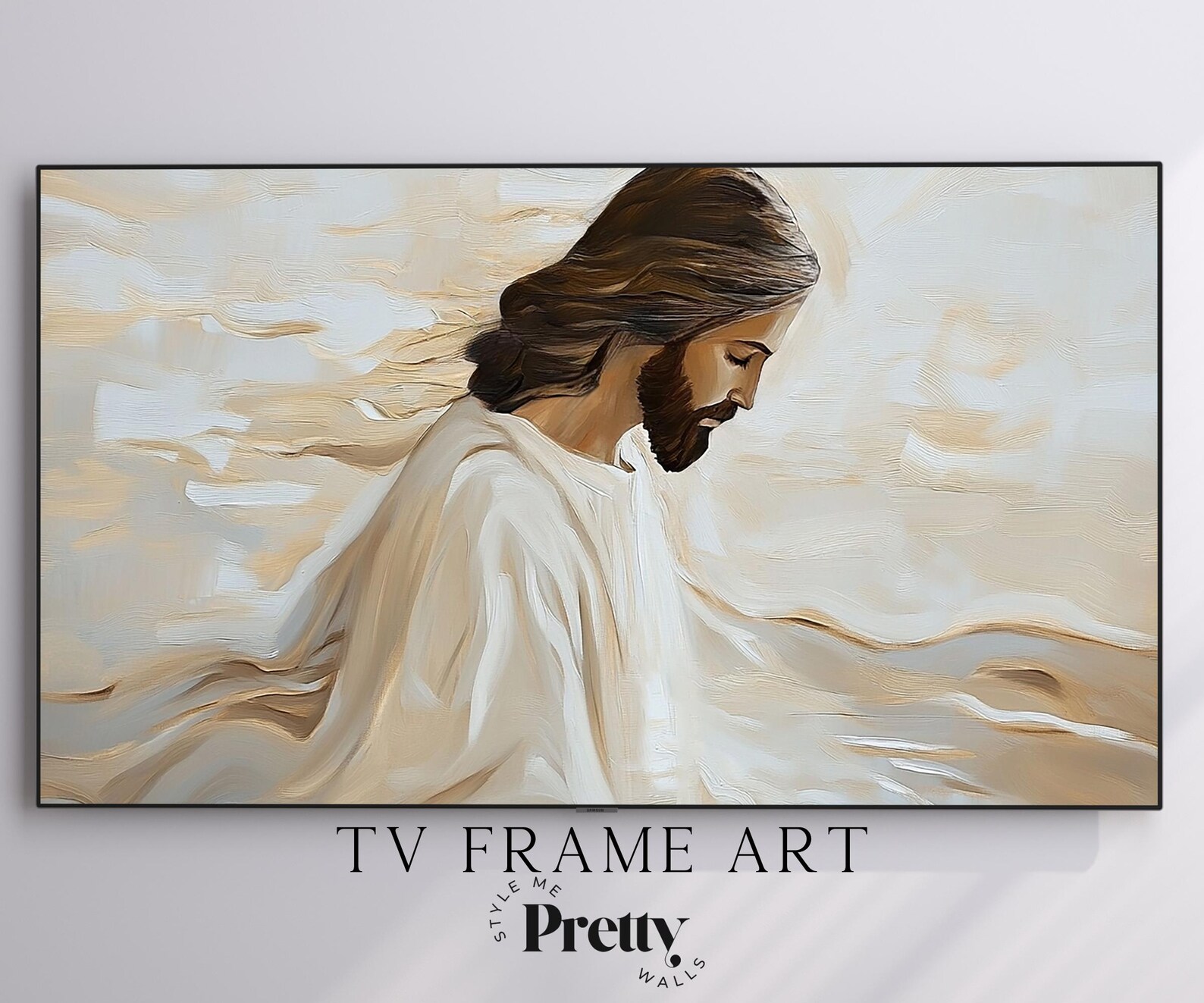 Jesus on Water Samsung Frame TV Art | Faith Based Television Art ...