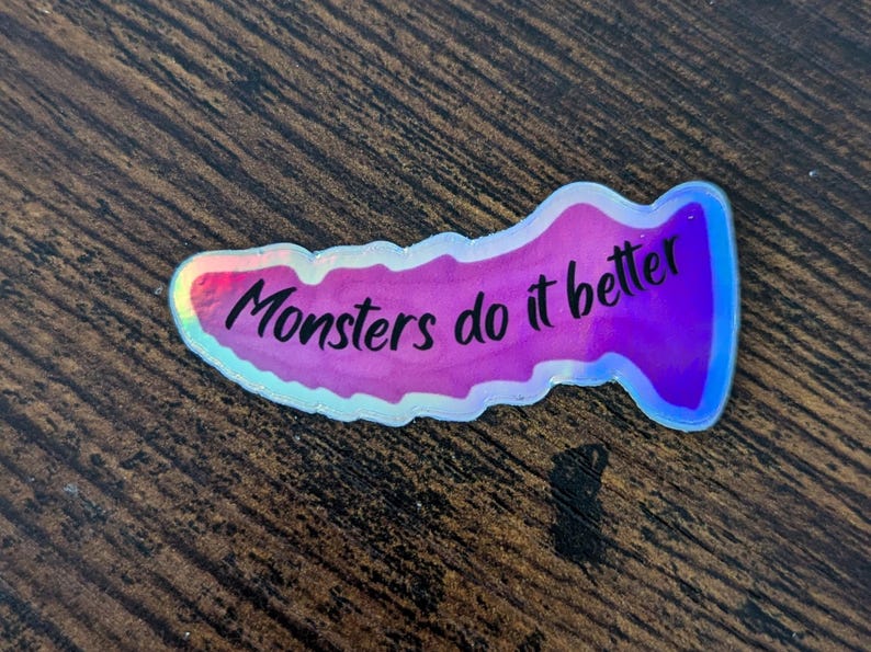Holographic Monsters Do It Better - Etsy